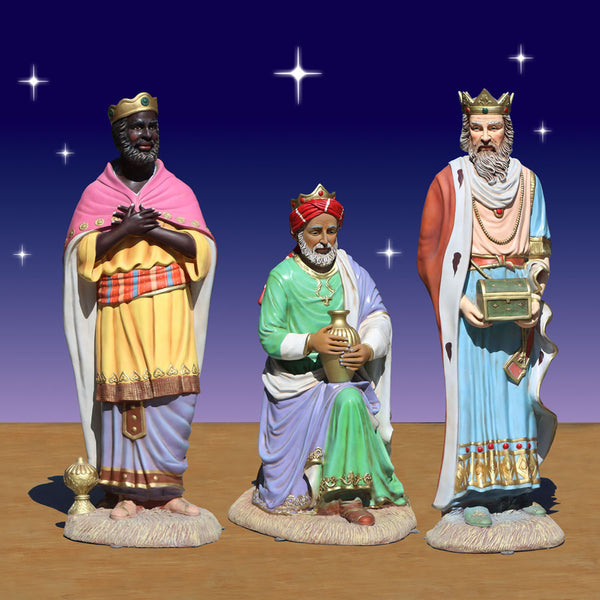 Life Size Three Kings Statues - ChristmasNightInc.com – Christmas Night Inc