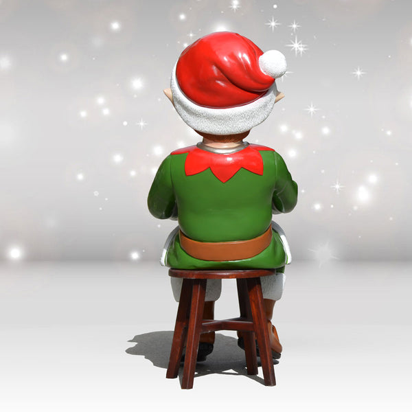 36in. Sitting Elf - ChristmasNightInc.com – Christmas Night Inc