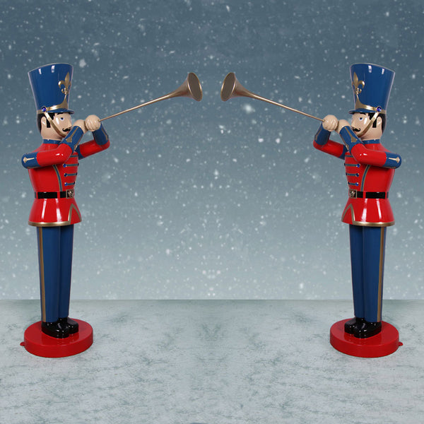 Heinimex Pair of Life-Size Toy Soldiers with Trumpets – Christmas Night Inc
