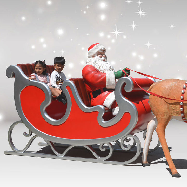 Outdoor Santa Sleigh & Reindeer Sets | Christmas Night Inc.