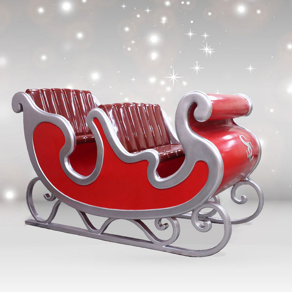Giant Santa, Sleigh, 3 Reindeer & Elf (225") | Christmas Night Inc