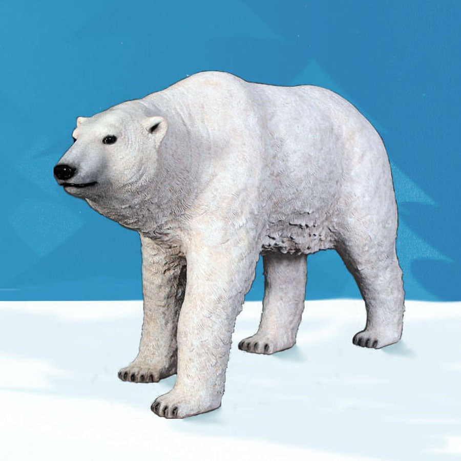 Heinimex Life-Sized Standing Polar Bear Display – Christmas Night Inc