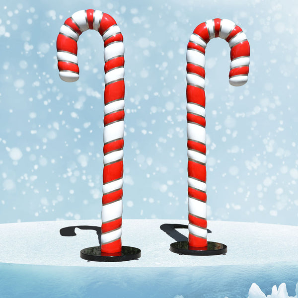Giant Candy Cane Décor Pair, 12 Ft - Christmas Night Inc.