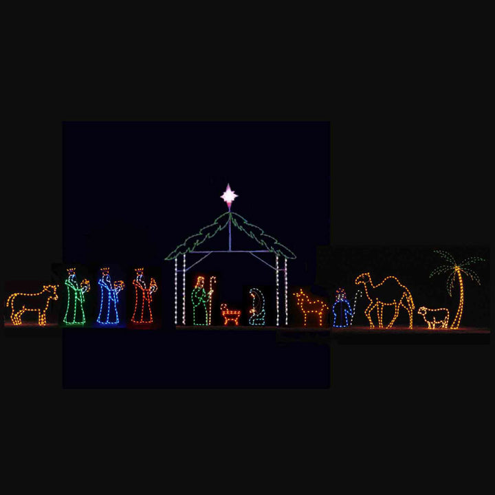 Nativity Light Displays – Christmas Night Inc