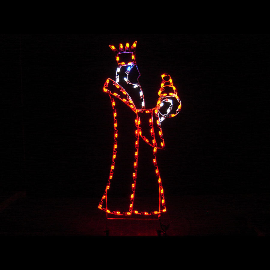 Nativity LED Light Display - 6 ft King with Jar – Christmas Night Inc