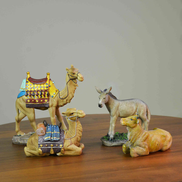 Three Kings Real Life Donkey, Ox & Camels - 14in. Scale – Christmas ...